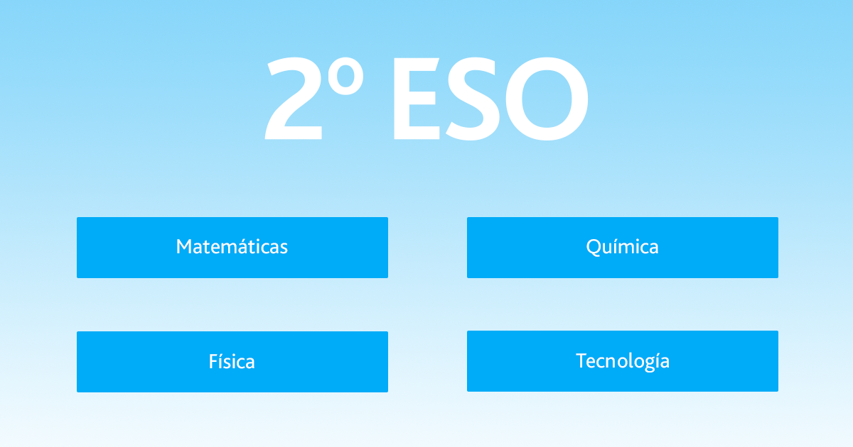 Asignaturas de 2º ESO | unicoos.com